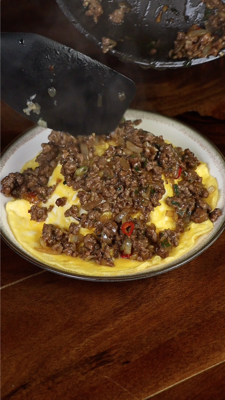 Super Delicious Ground Beef Over Rice - Another Food Lover