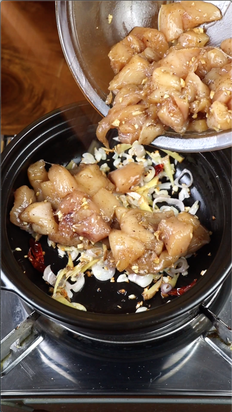 Braised Ginger Chicken Mushroom - Another Food Lover